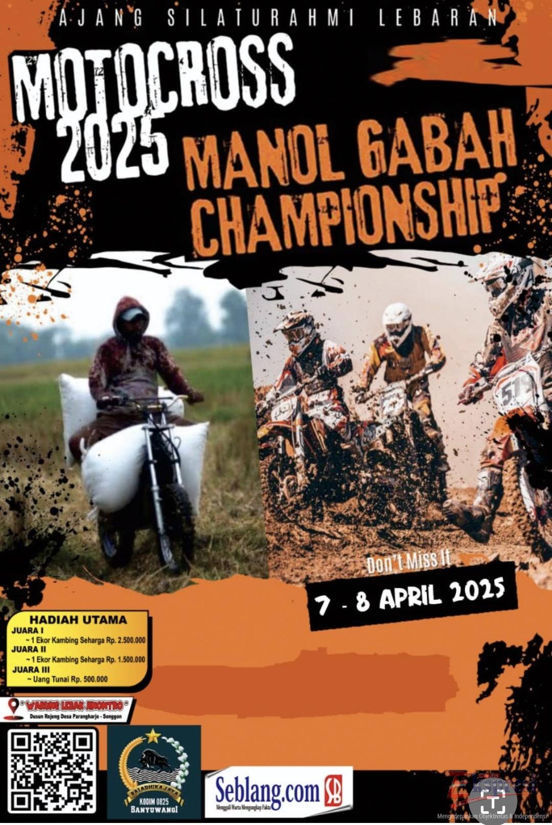 Ayo Nonton! Lebaran 7 Hari ada Motocross Manol Gabah Di Parangharjo ...